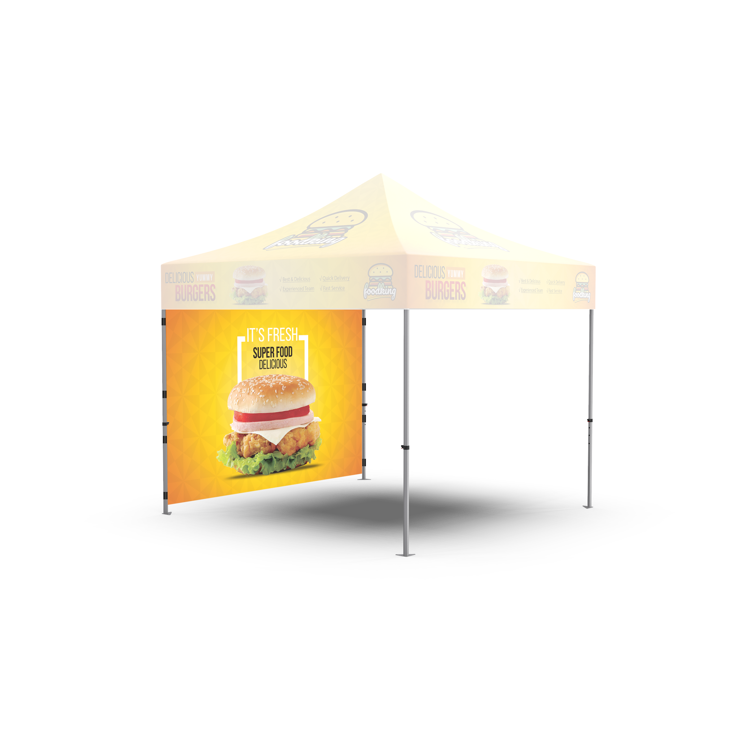 10’x7’ Dye Sublimated Canopy Wall | Action Sports Canopies