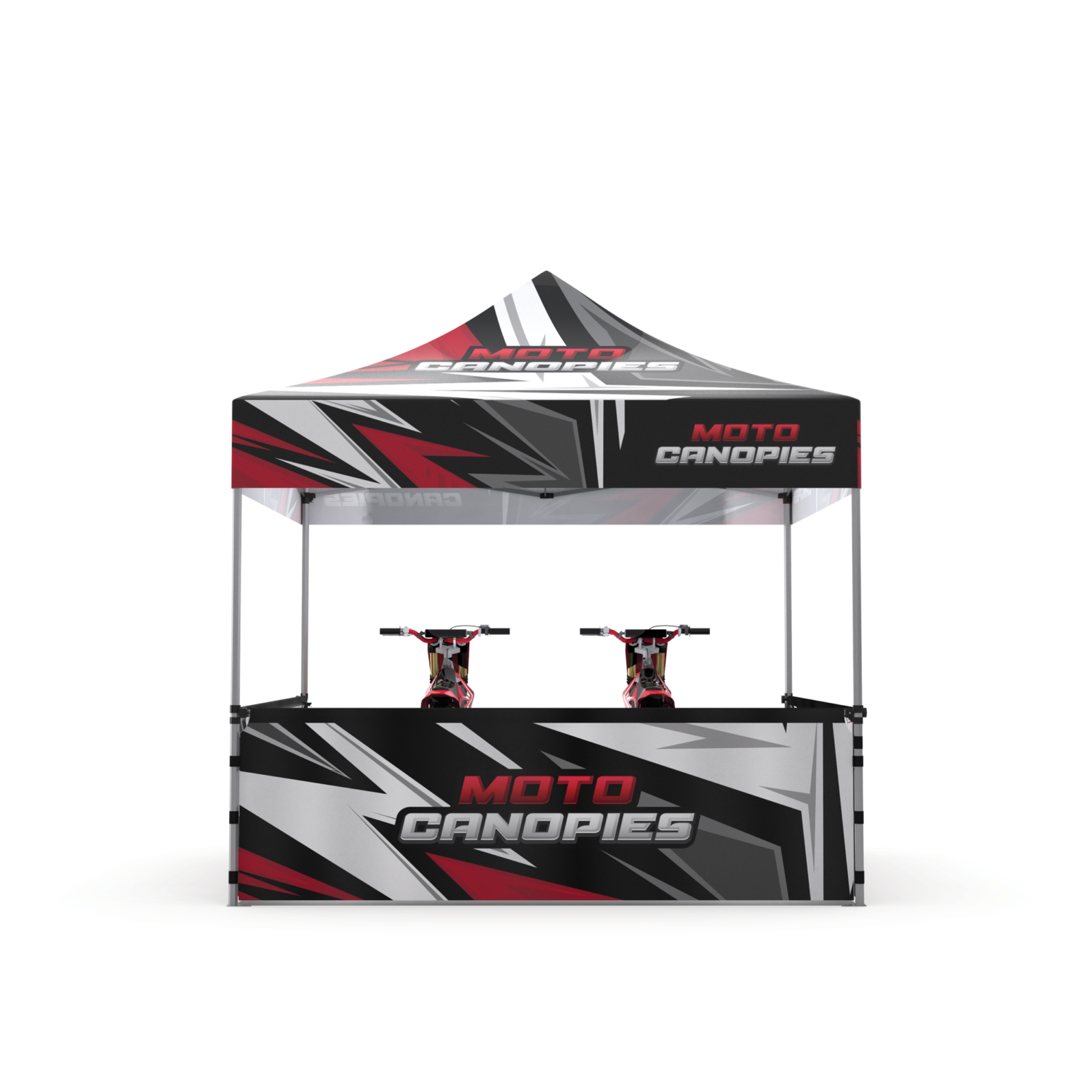 10'x10' Dye Sublimated Moto Kit 4 | Action Sports Canopies