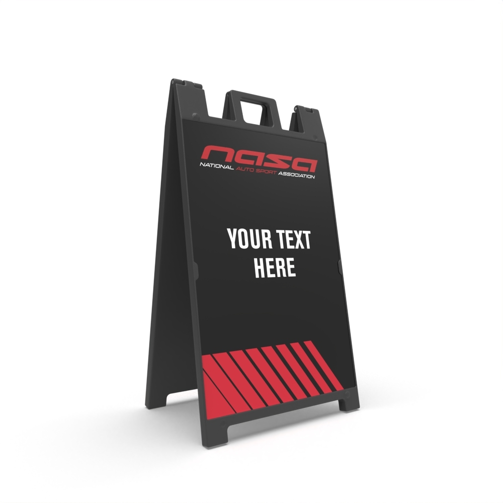 NASA® Deluxe Signicade A-Frame (Black) | Action Sports Canopies